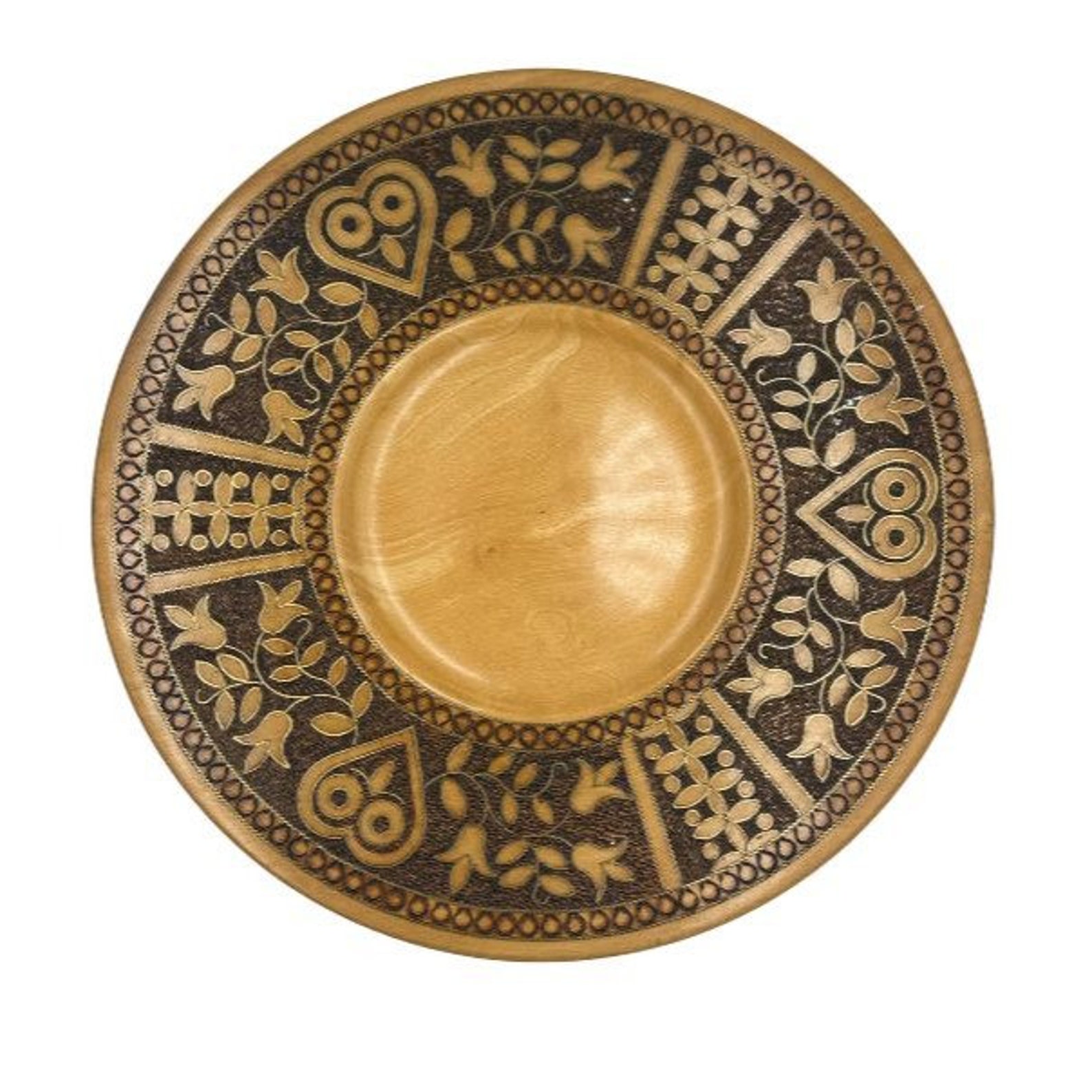 Krakow Poland Vintage Polish Folk Art Hand Engraved Plate With Gold ...