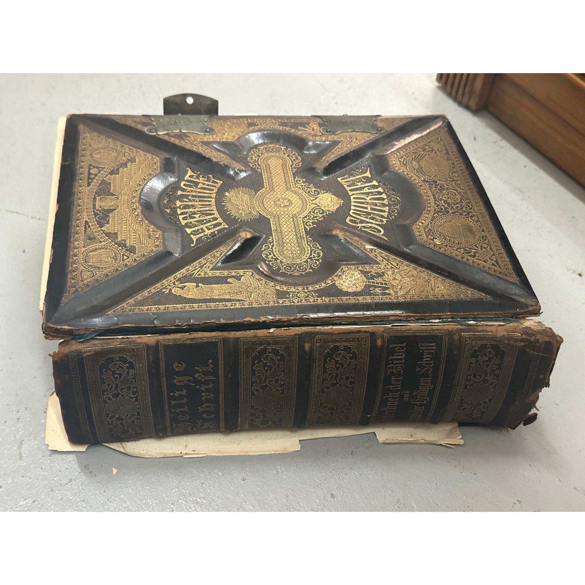Antique German Bible Late 1800s / 19th Century Old World Hellige ...