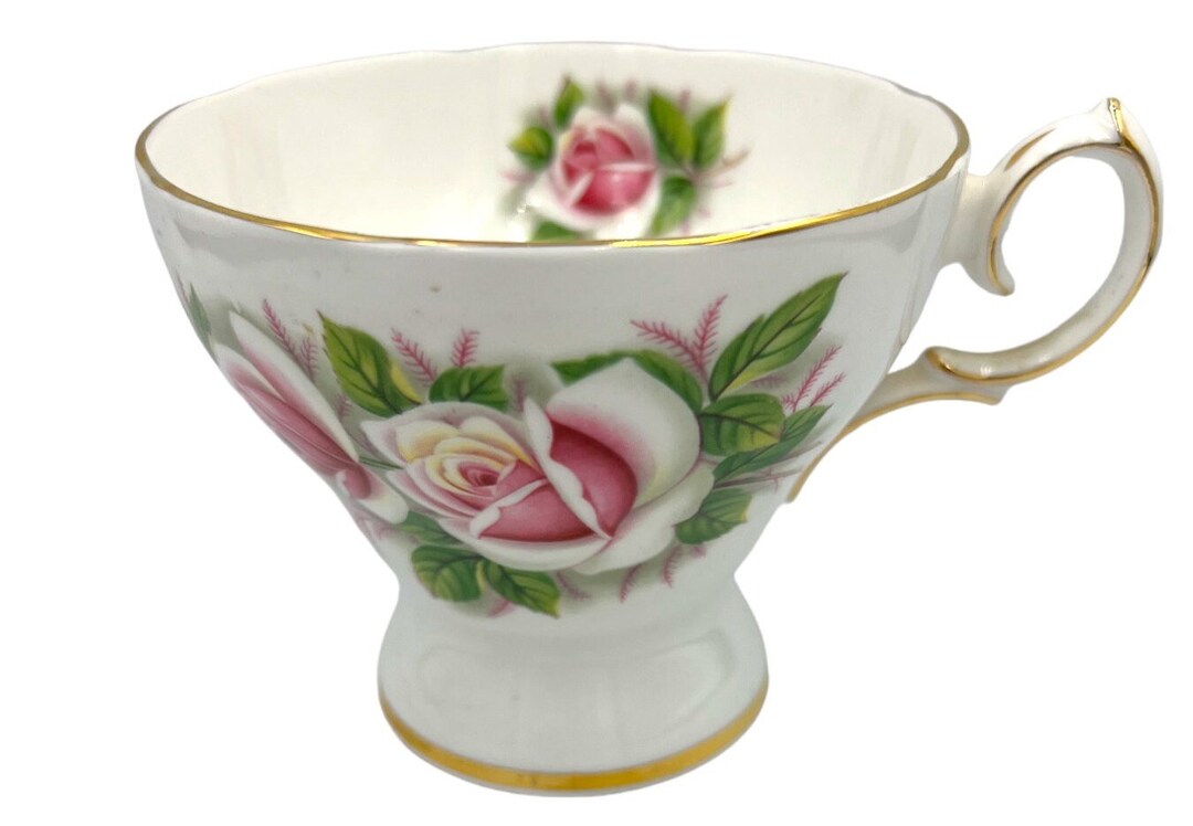 Vintage Floral Tea Cup - Etsy