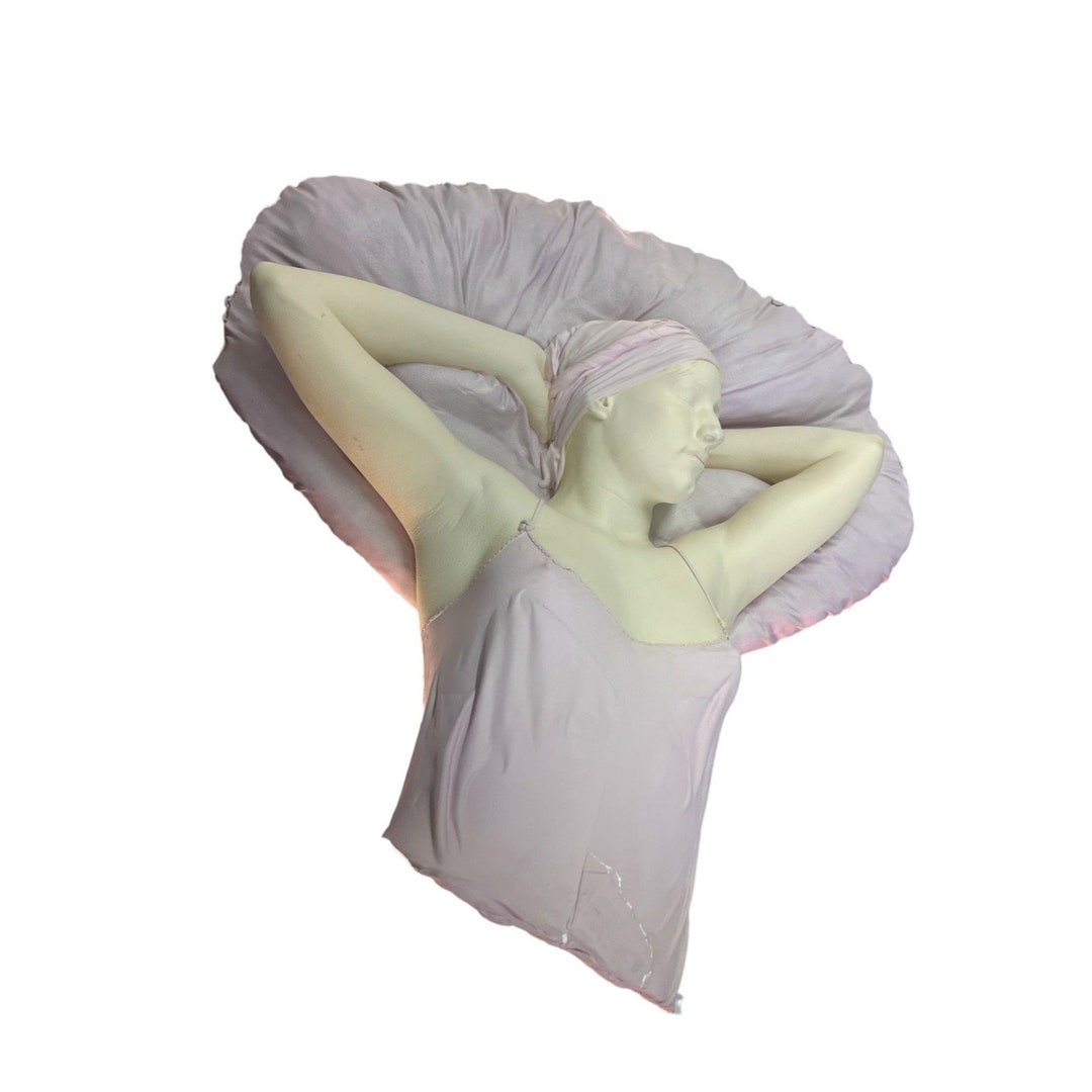 Large Vintage Wall Art of Woman Sleeping Sculpture by Marc Sijan - Etsy