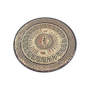 Antique Ancient Rome Clay Plate With Ornate Pattern - Etsy