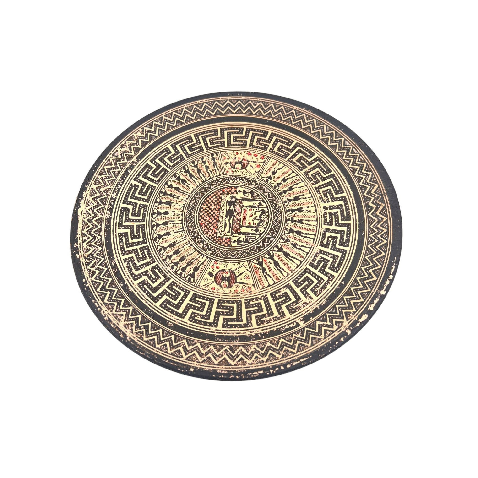 Antique Ancient Rome Clay Plate With Ornate Pattern - Etsy
