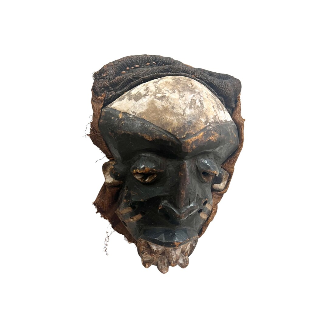 Artifact Wood and Cloth African Mask - Etsy