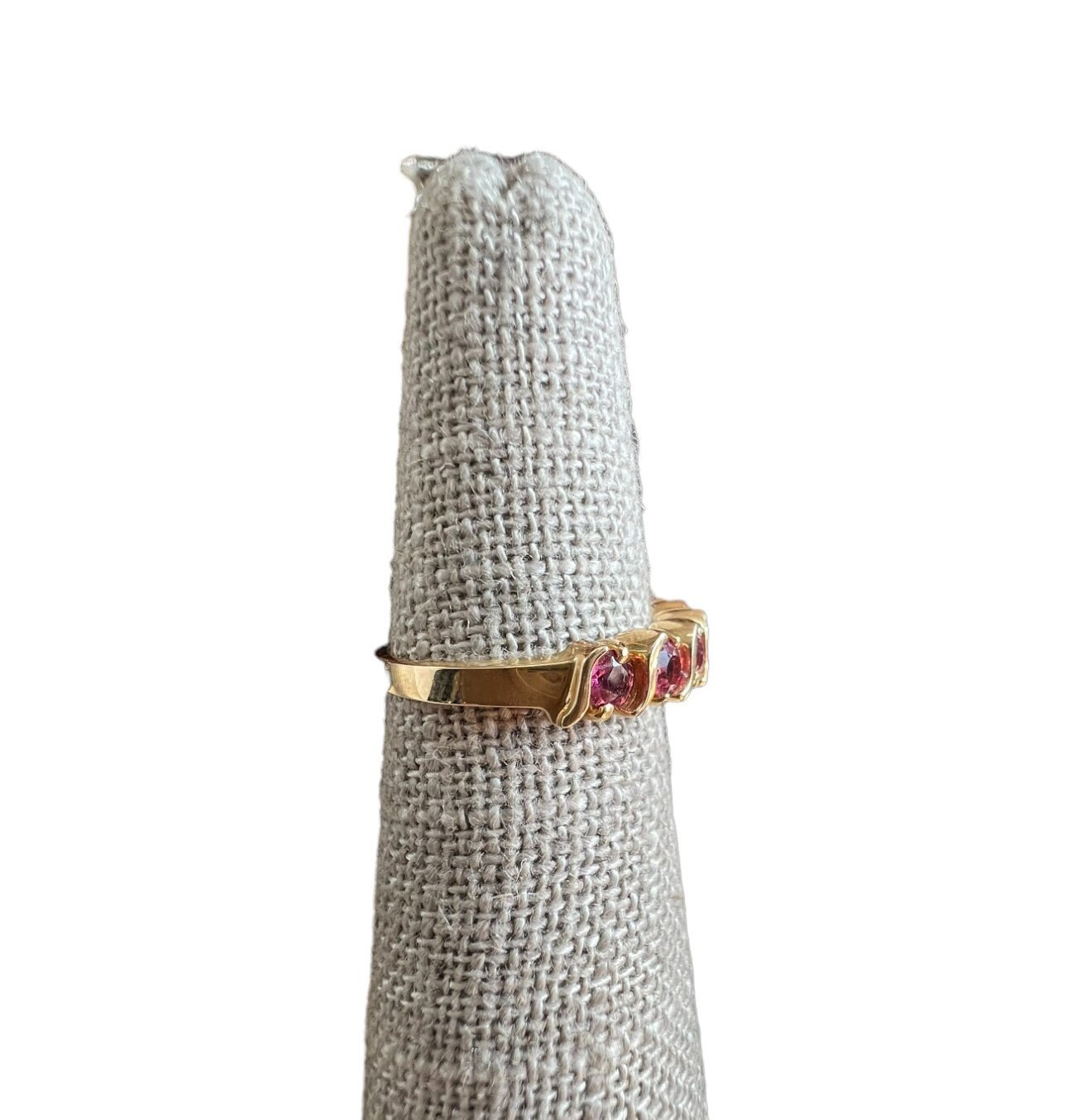 14k Gold Pink Sapphire Ring Vintage not Scrap Gold - Etsy