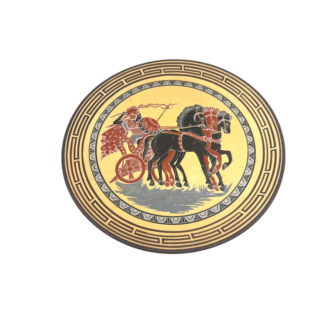 Vintage Clay Ancient Rome Replica Plate - Etsy