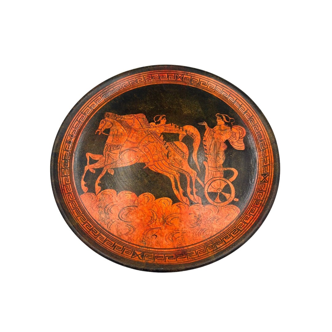 Antique Pegesus Museum Replica Ancient Rome Clay Plate Hand Made - Etsy
