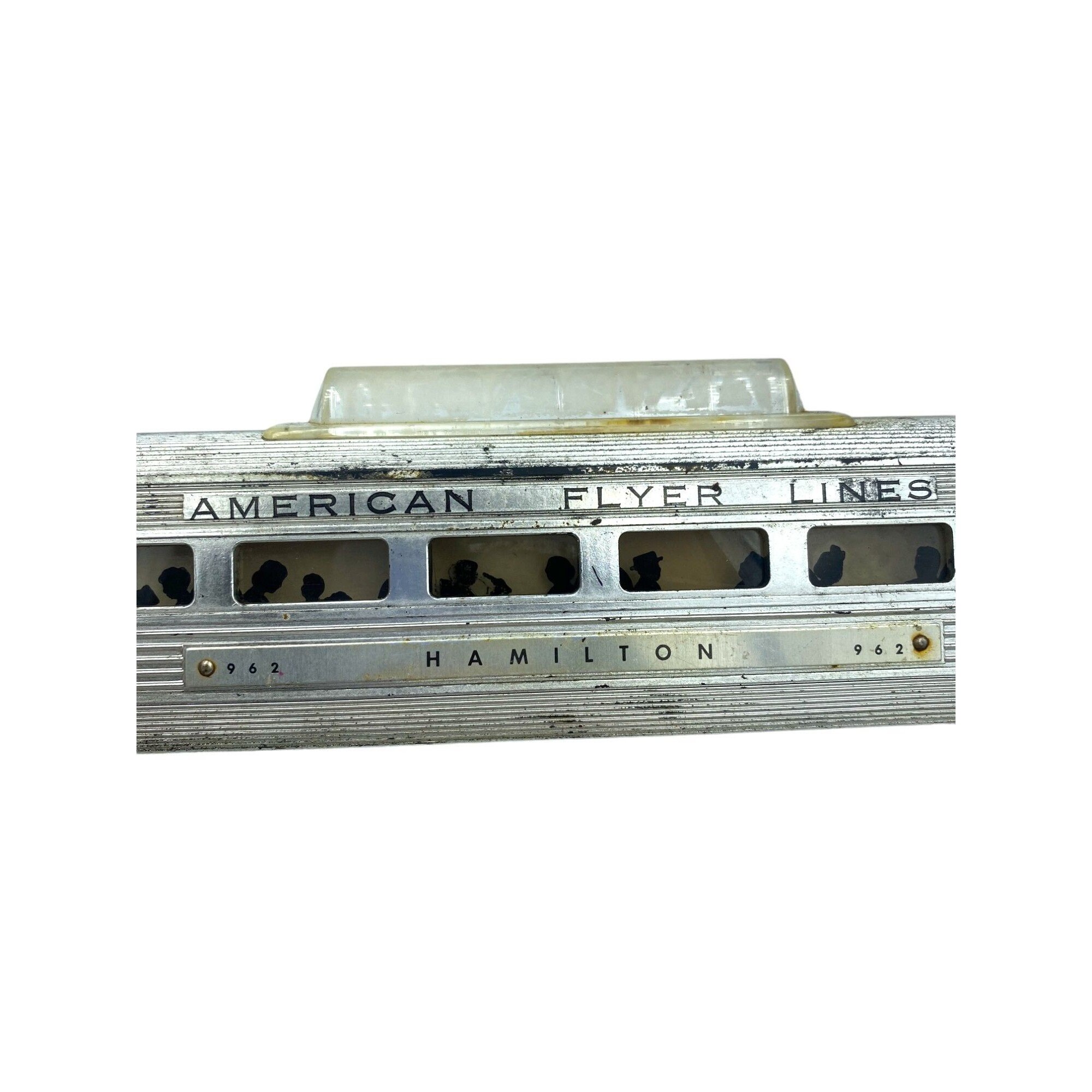 Set of Four American Flyer Metal Commuter Train Cars Silver Flash ...
