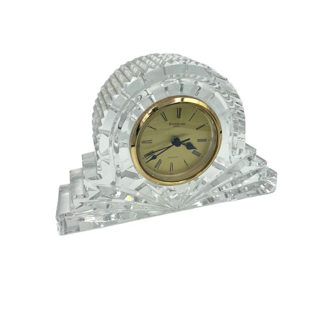 Antique Waterford Ireland Crystal Table Clock - Etsy