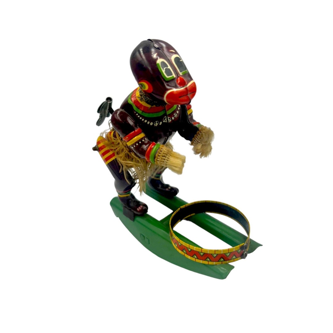 Vintage 1950s Mechanical Tin Wind up Toy Calypso Joe - Etsy