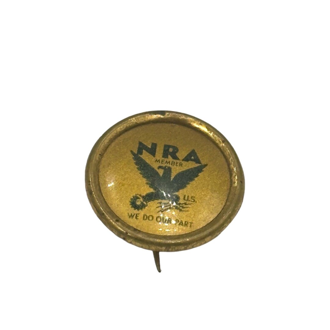 Vintage NRA Member Pin "we Do Our Part" - Etsy