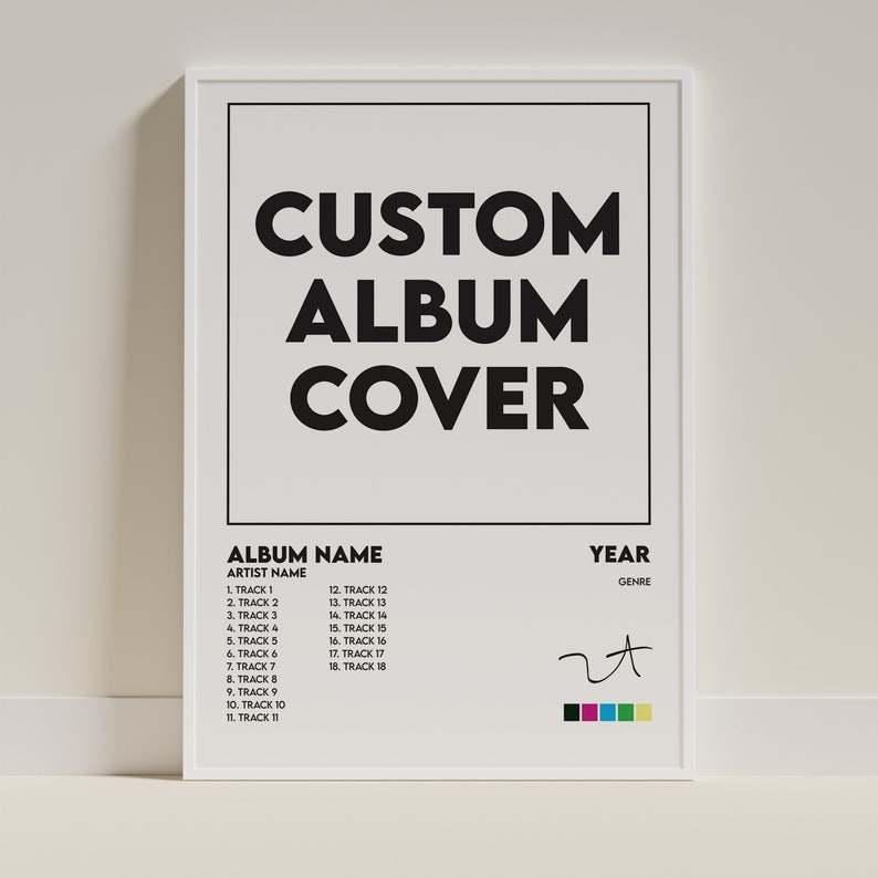 Custom Album Cover Art Print: Personalized Music Poster (digital ...
