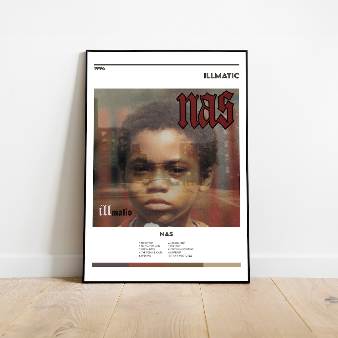 Nas Illmatic Album Cover Print Poster Digital Download Album Art High ...