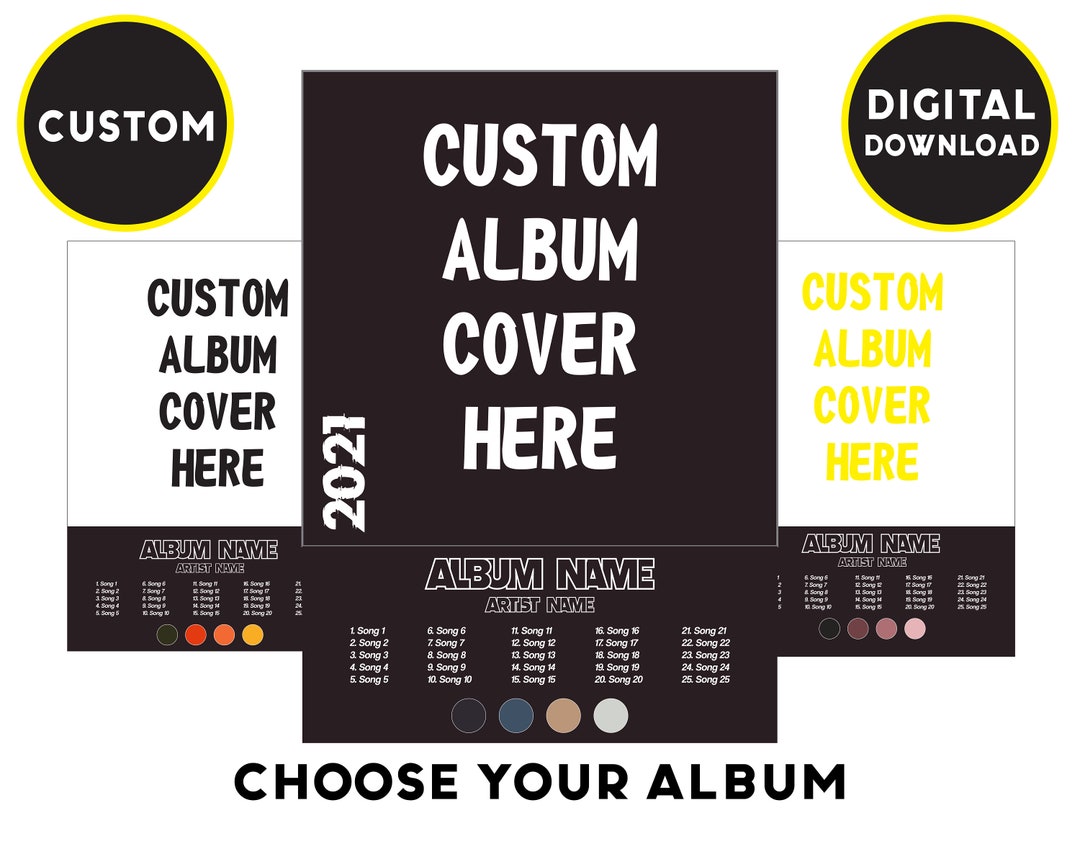 Album Cover Poster, Album Cover Personalized Prints, Custom Wall Art ...