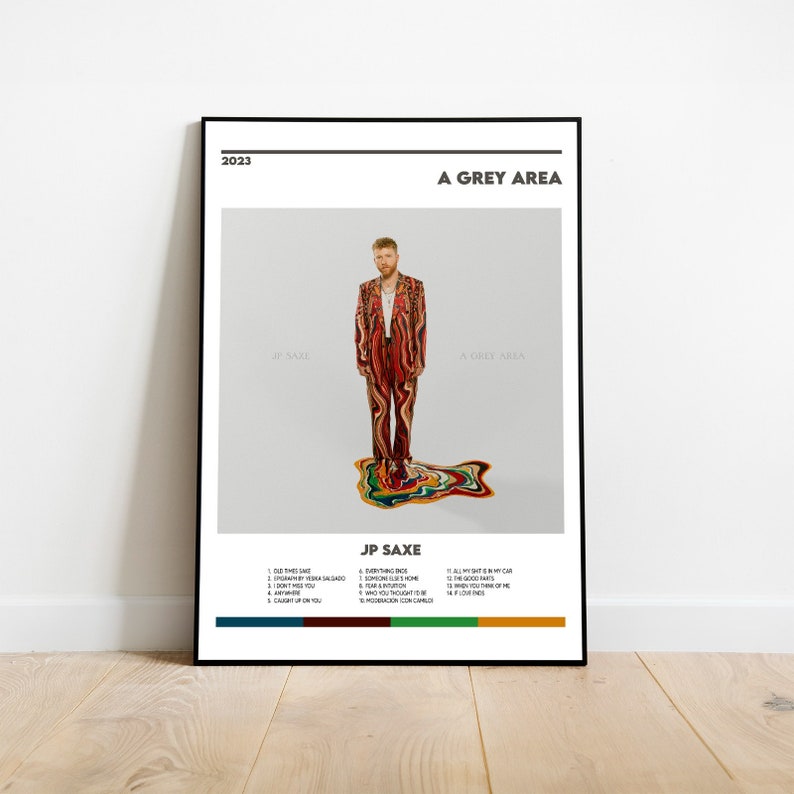Jp Saxe A Grey Area Album Cover Print Poster Digital Download Album Art ...