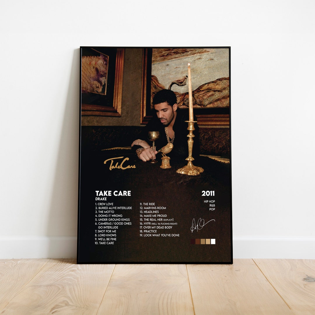 Drake Take Care Album Cover Print Poster Digital Download Album Art ...