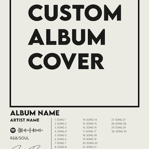 Custom Album Art Poster: Tracklist Print (digital Download) - Etsy