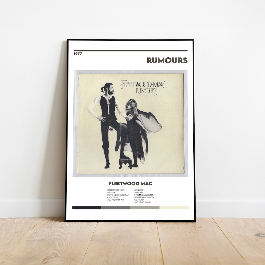 Fleetwood Mac Rumours Album Cover Print Poster Digital Download Album ...