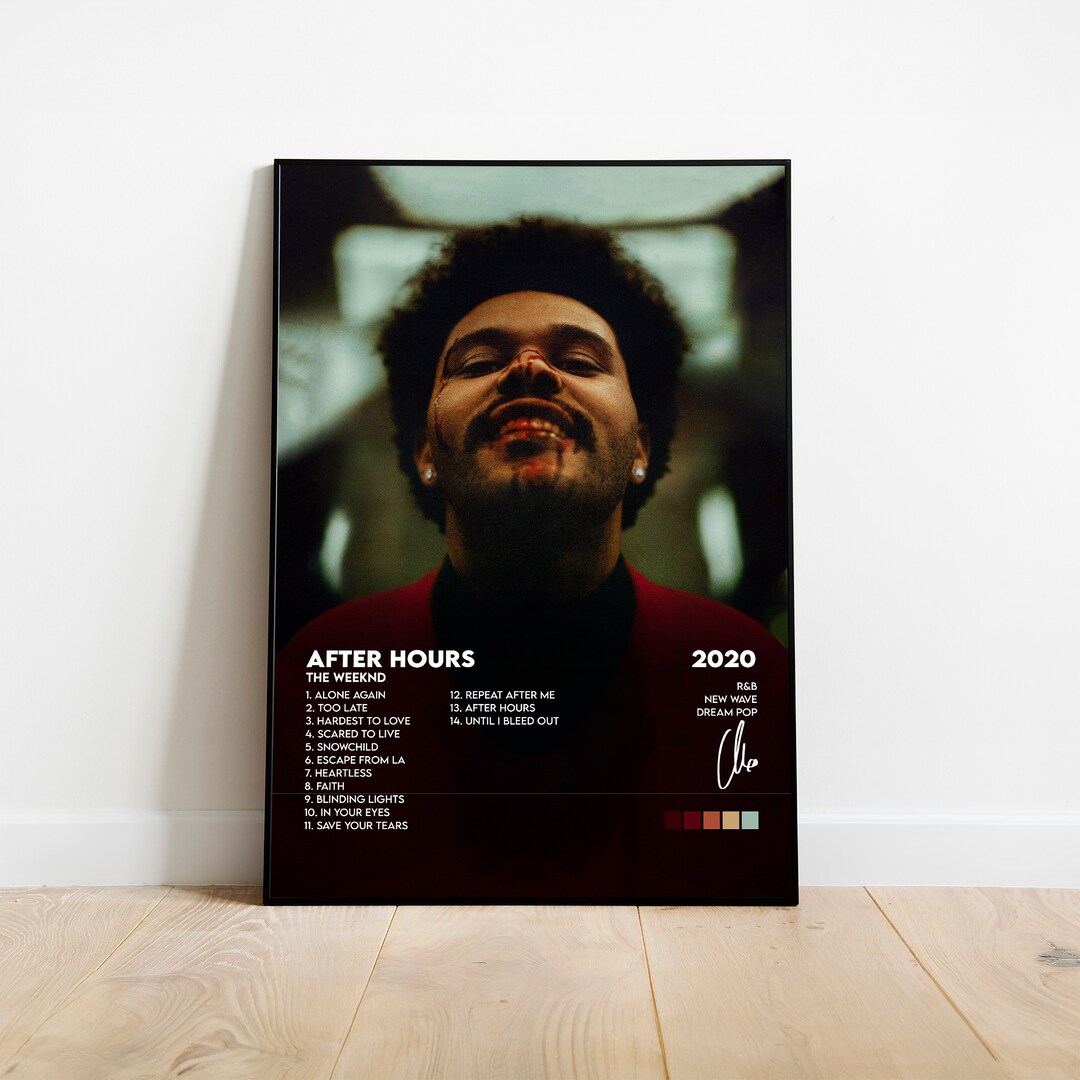 The Weeknd After Hours Album Cover Print Poster Digital Download Album ...