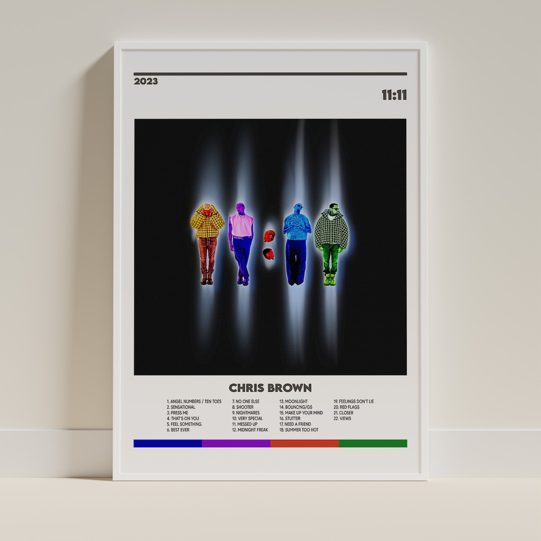 Chris Brown 11 11 Album Cover Print Poster Digital Download Album Art ...