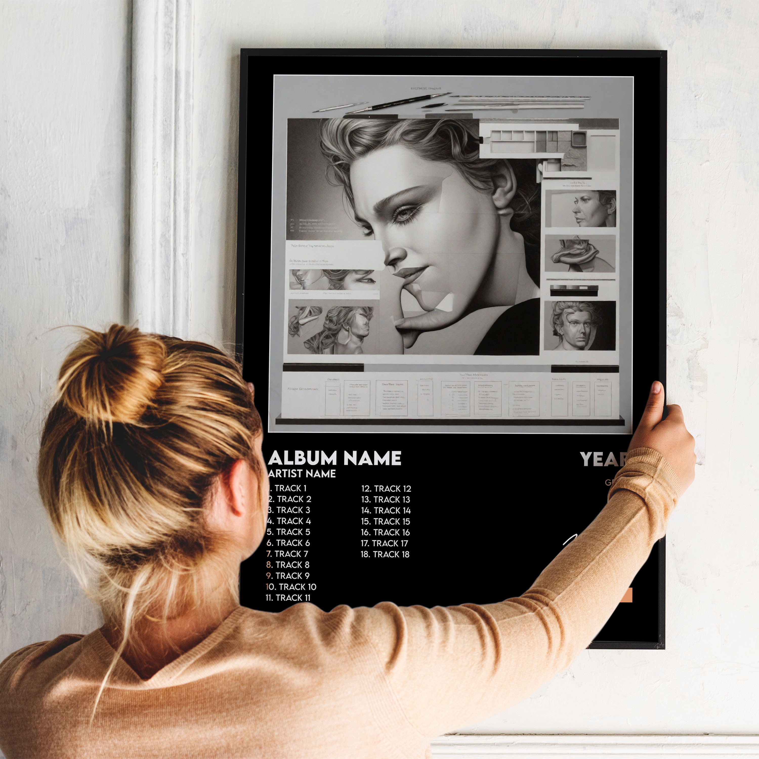 Custom Album Cover Art Print: Personalized Music Poster (digital ...