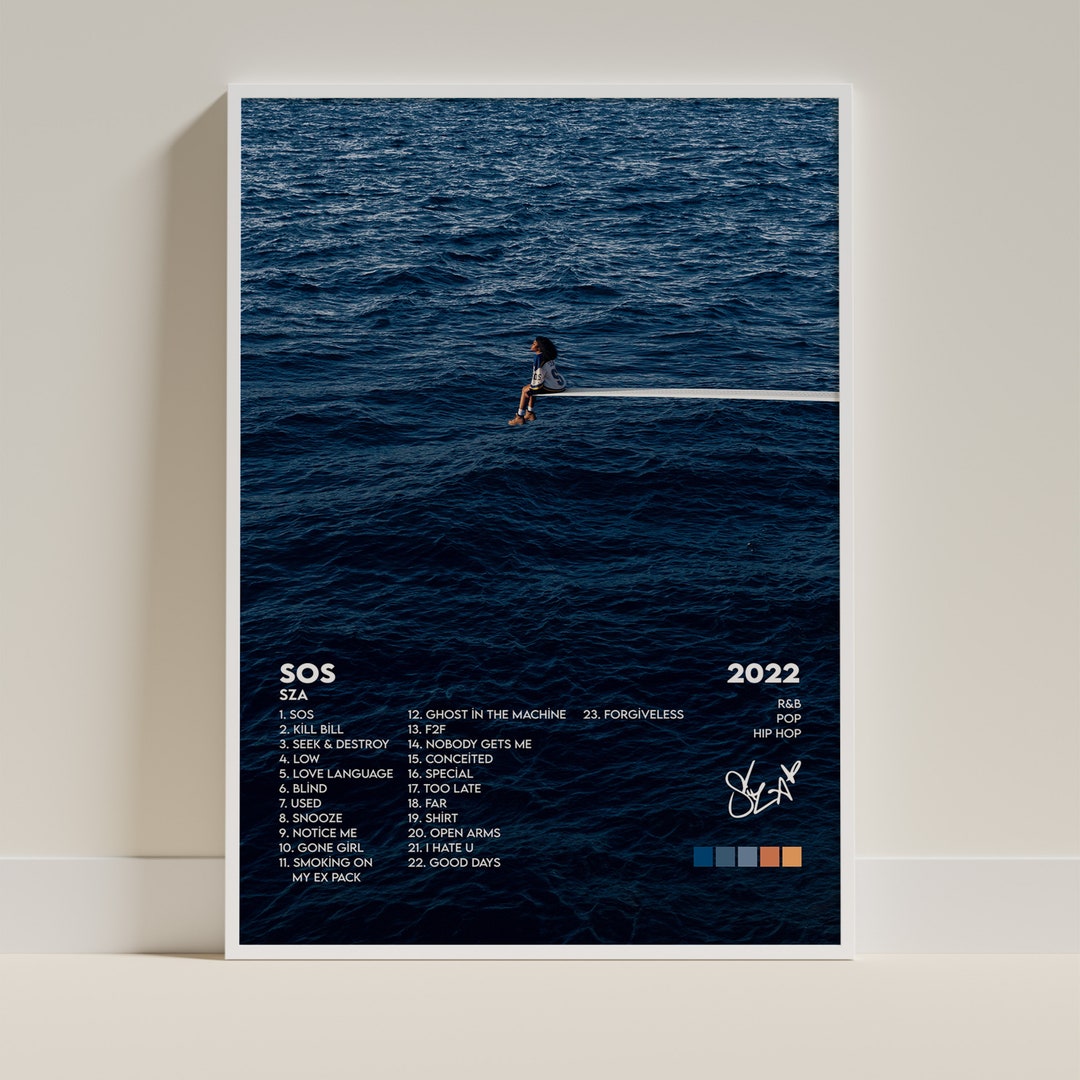 SZA SOS Album Cover Print Poster Digital Download Album Art High ...