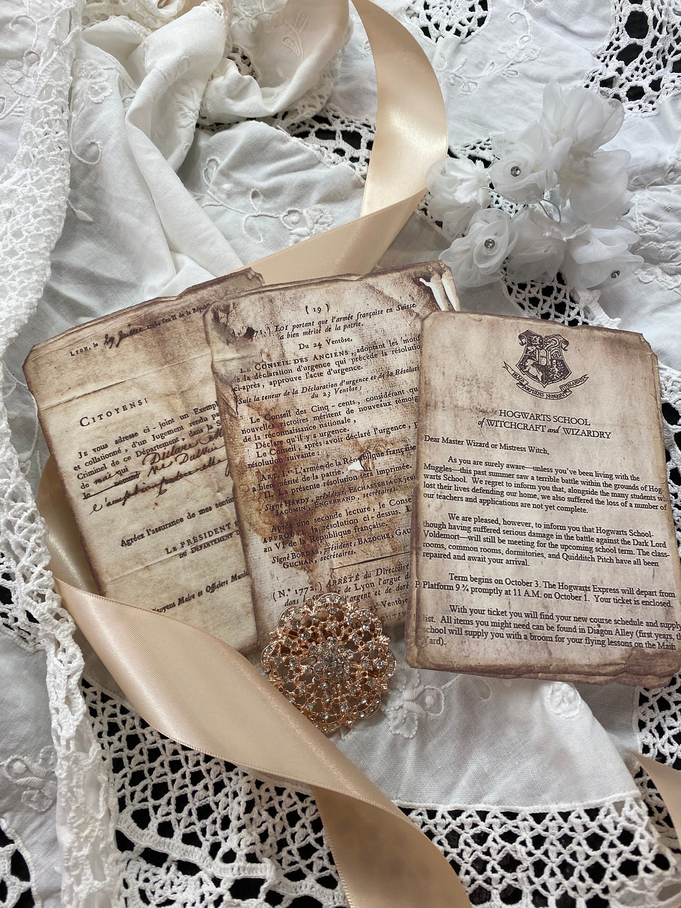 Vintage Paper With Vintage Letters and Spells Designs - Etsy