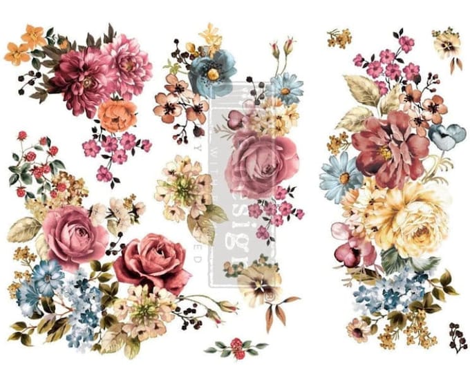 Ruby Rose Redesign With Prima Furniture Transfers Floral - Etsy