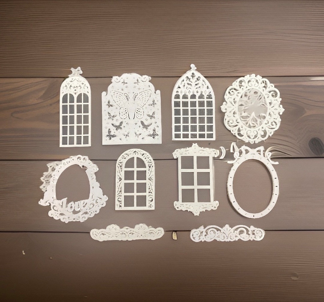 10 Windows Cut Outs Craft Supplies Paper Scrapbooking - Etsy