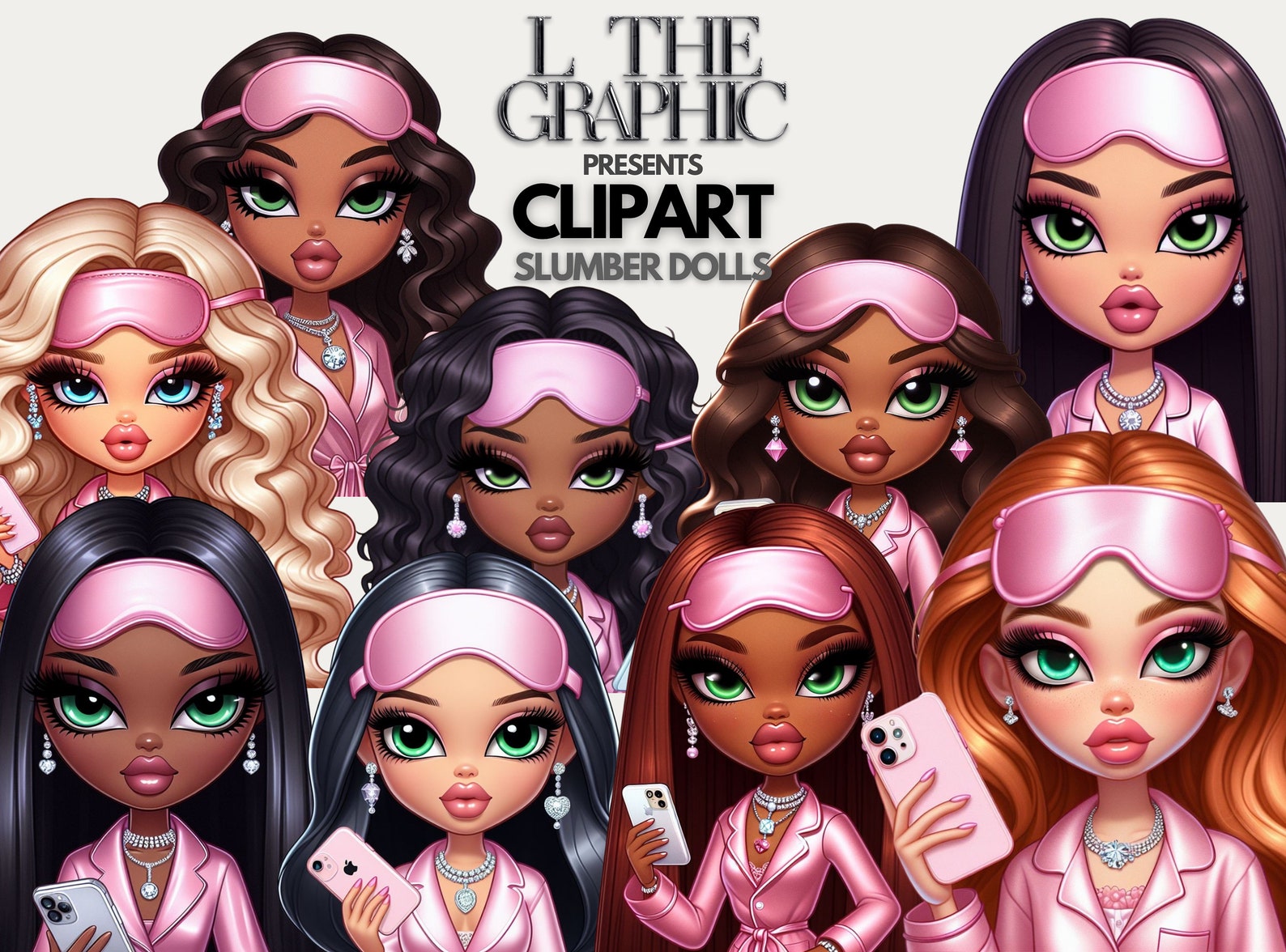 Boujee Babe Clip Art, Baddie Clip Art, Slumber Party Sleepover Png ...