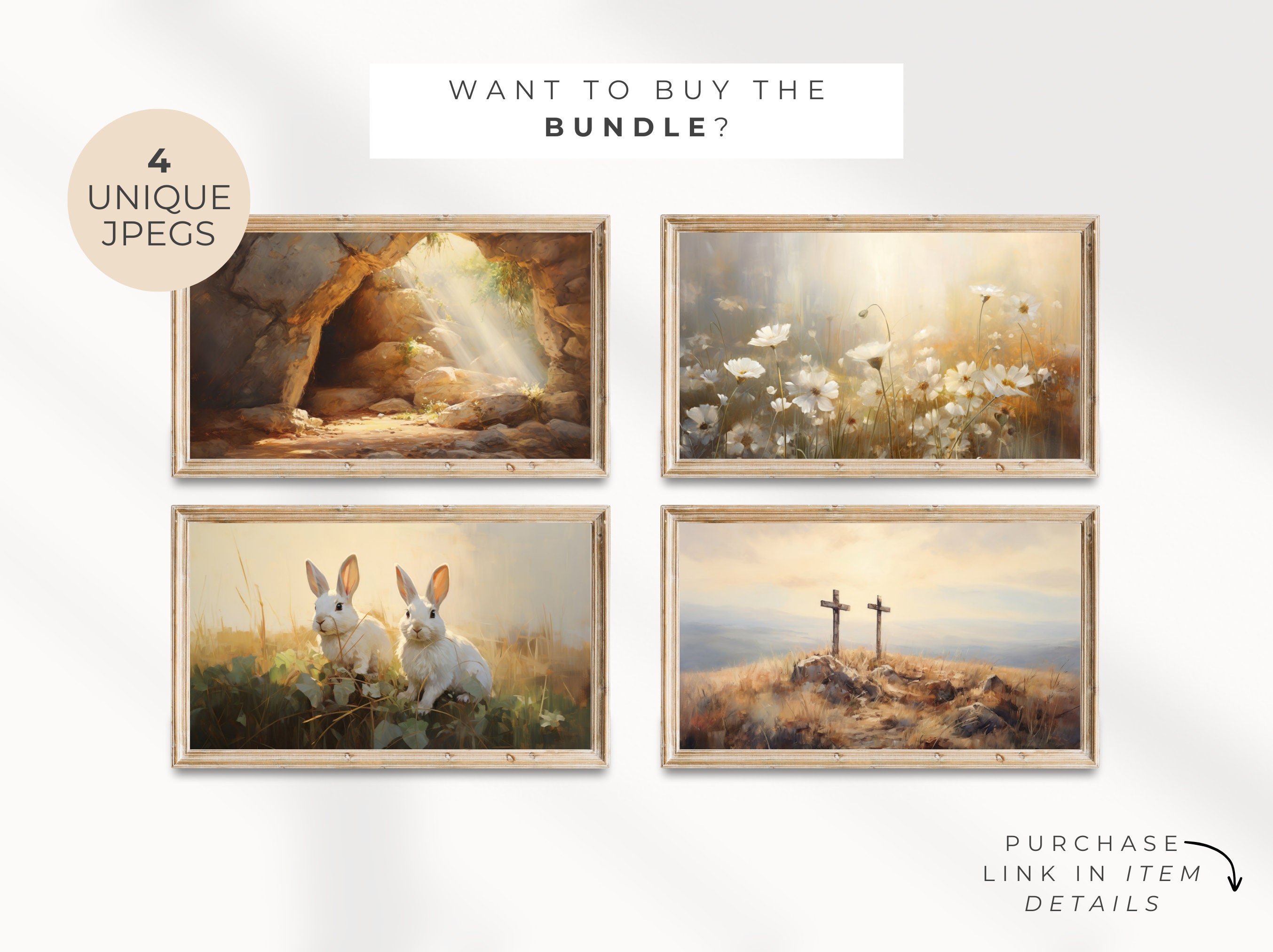 Tv Art He is Risen, Jesus Tomb Wallpaper, Spring Neutral, Christian TV ...