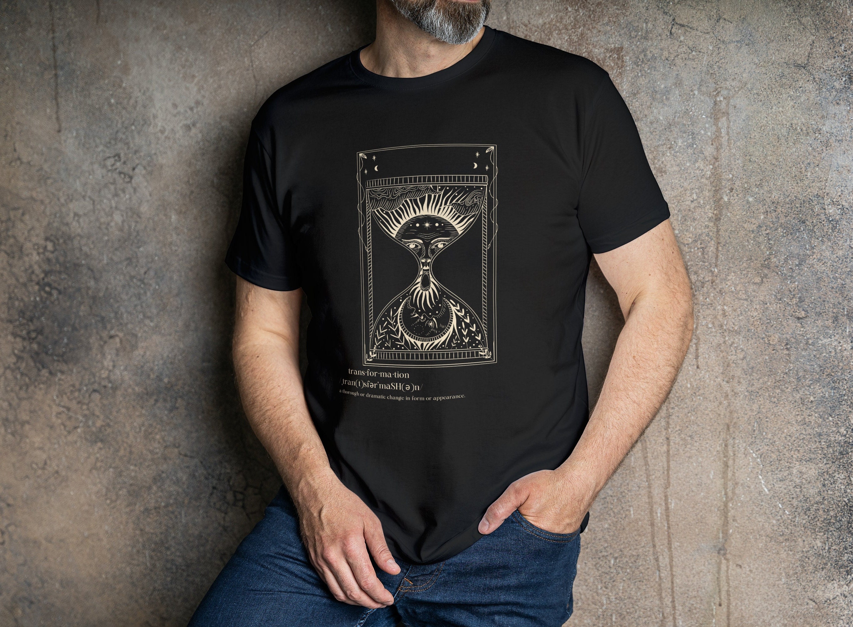 Transformation Definition, Sun and Moon, Esoteric Occult Vibe Unisex T ...