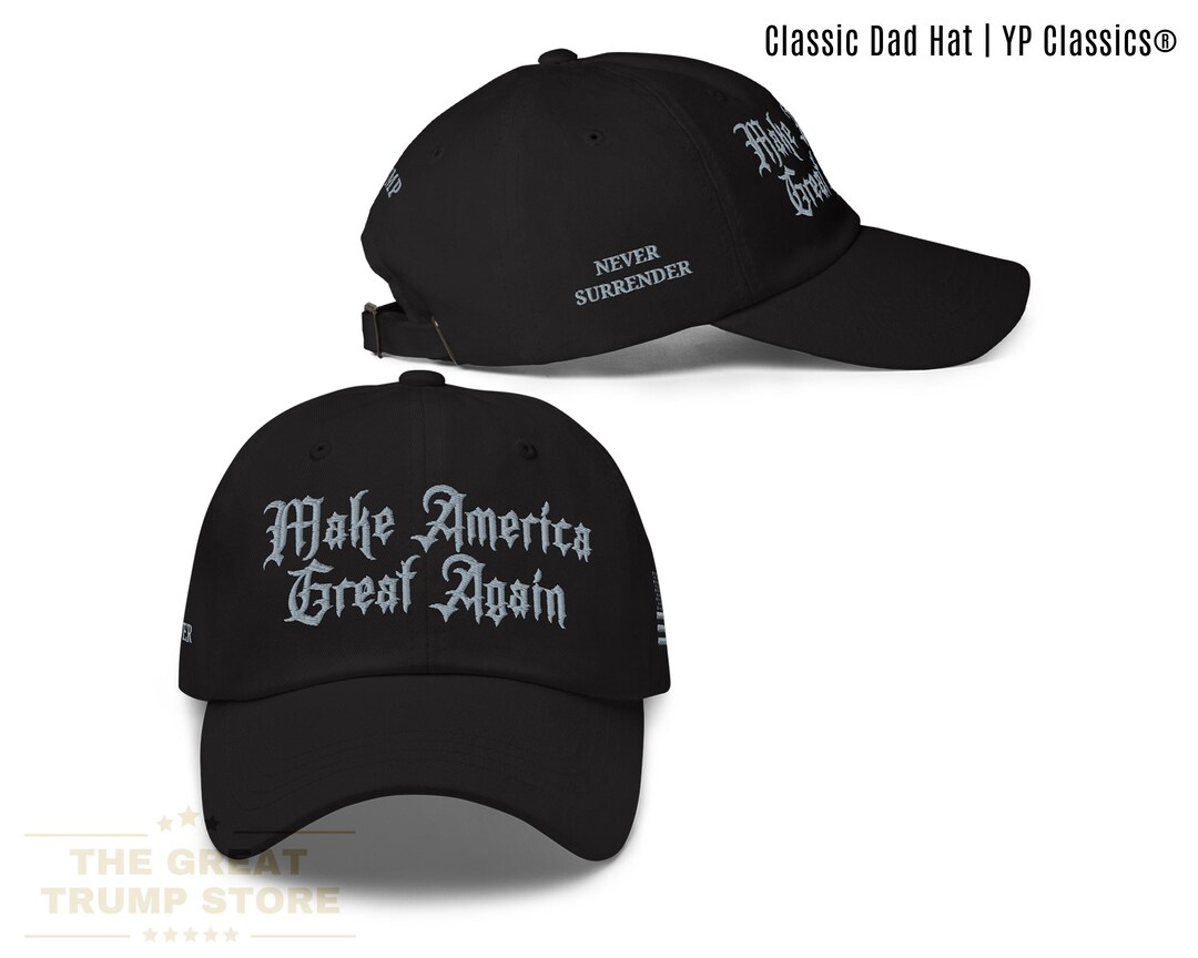 Dark Gothic MAGA Hat Elon Musk Dark MAGA Hat Black Trump Hat Goth MAGA ...