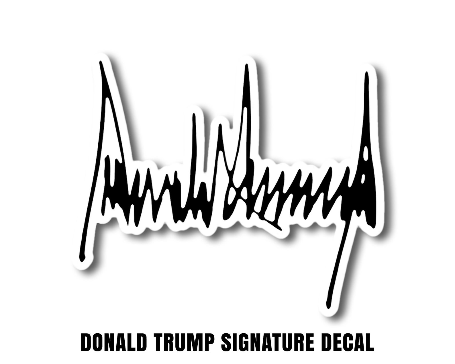 Car Decal Donald Trump Signature Decal Donald Trump 2024 Sticker Trump ...
