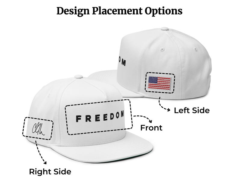 Freedom Hat, Charlie Kirk USA Flag Embroidered Snapback, Conservative ...
