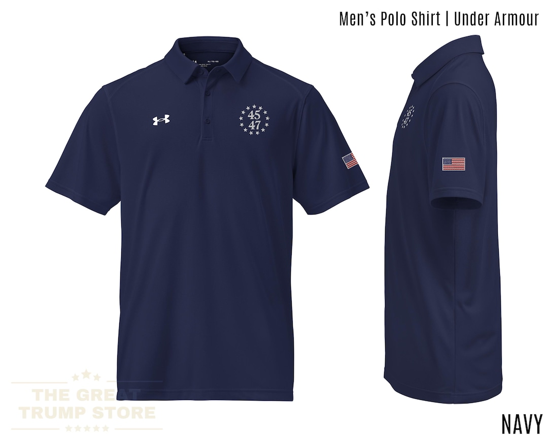 45 47 Shirt Trump Polo for Men MAGA Golf Shirt Pro Trump Performance ...