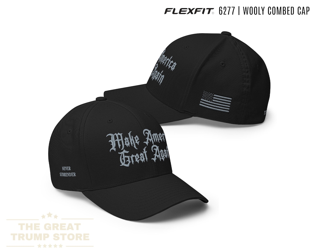 Dark Gothic MAGA Hat Black Elon Musk Hat MAGA Flex Fit Goth Make ...