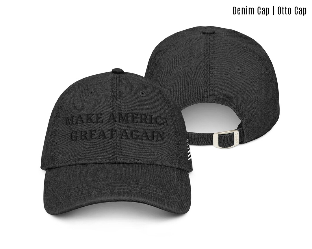 Black MAGA Baseball Hat Dark MAGA Hat Trump Elon Musk Make America ...