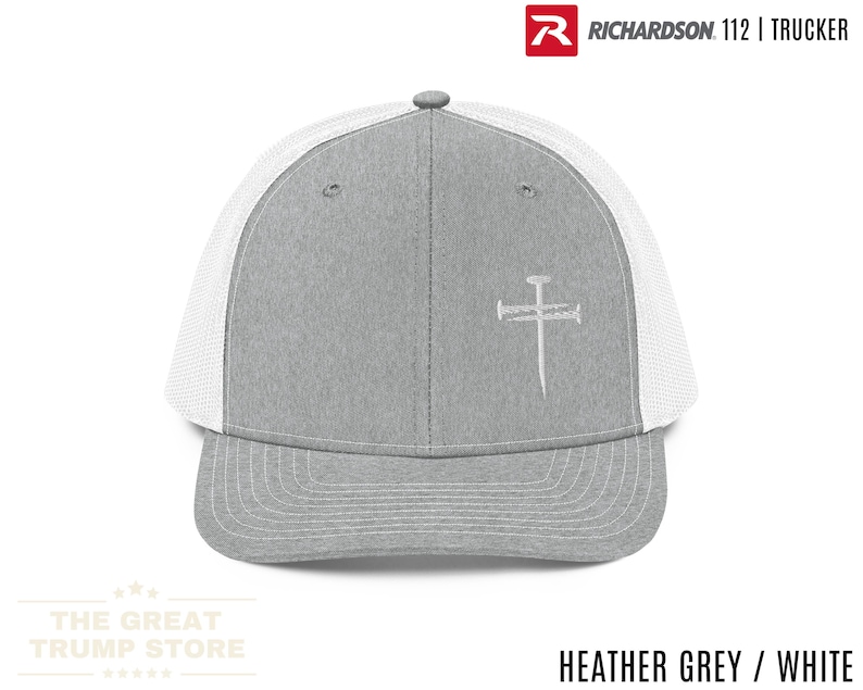 3 Nails Cross Trucker Hat | Christian Hat for Men Women | Faith ...