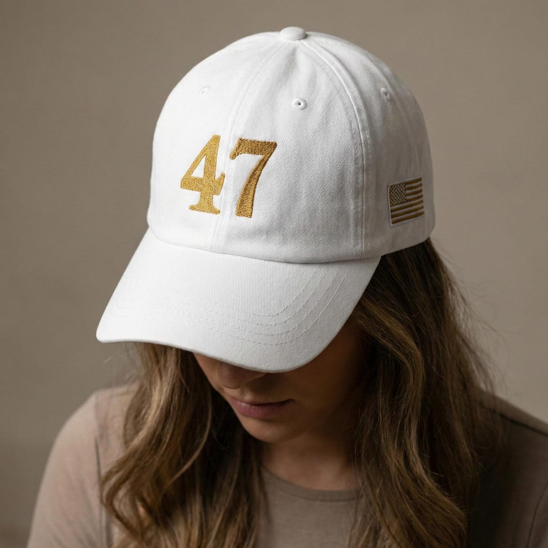 47 Hat Trump Cap for Women Men MAGA Gifts, Charlie Kirk Inspired, Gold ...