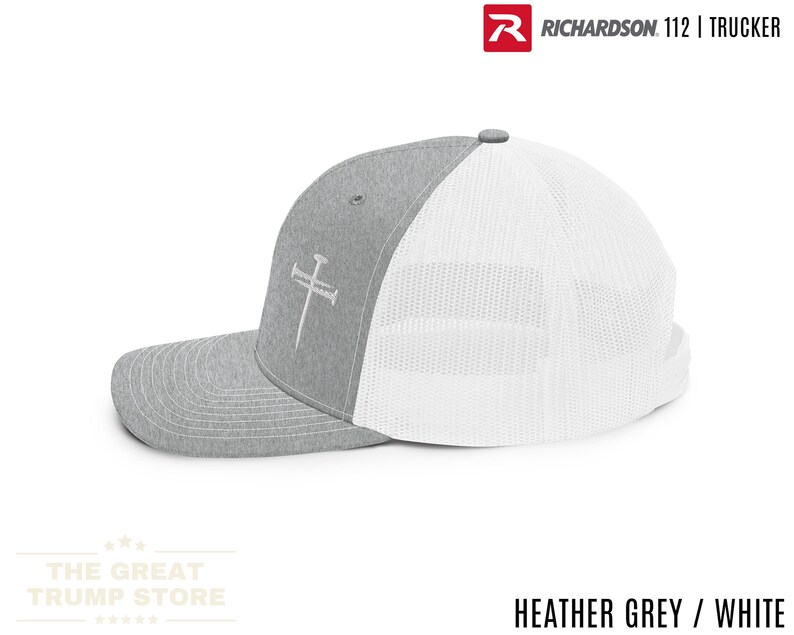 3 Nails Cross Trucker Hat | Christian Hat for Men Women | Faith ...