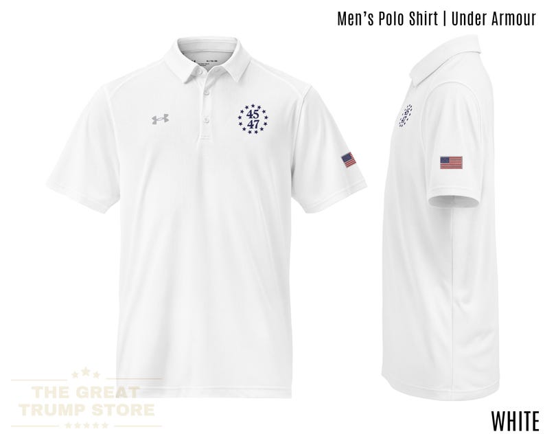 45 47 Shirt Trump Polo for Men MAGA Golf Shirt Pro Trump Performance ...