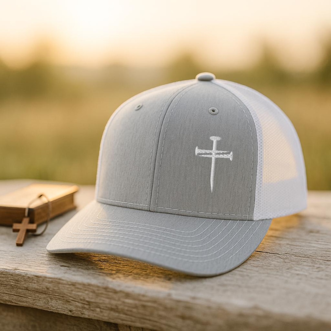 3 Nails Cross Trucker Hat | Christian Hat for Men Women | Faith ...