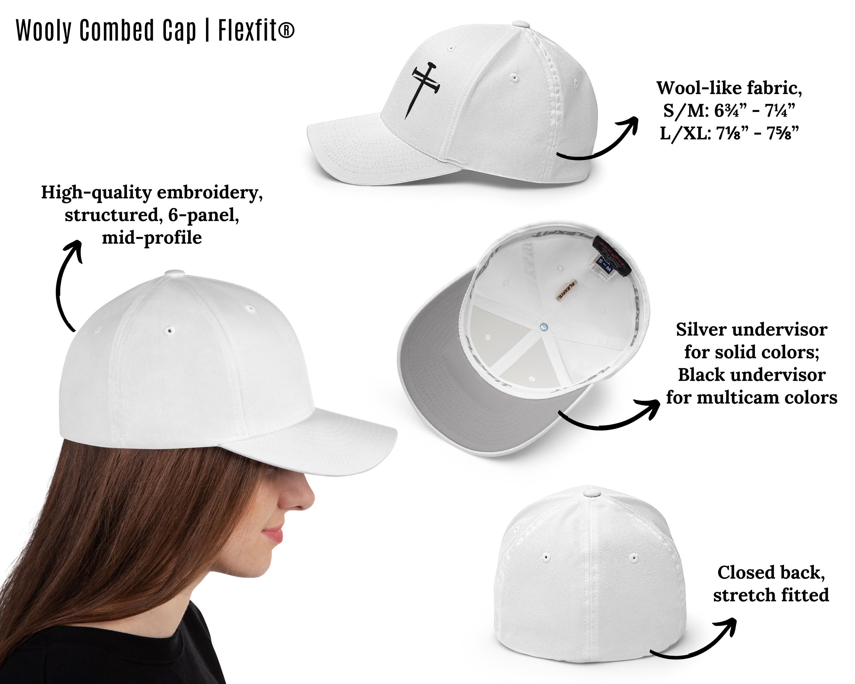 3 Nails Cross Hat Flex Fit Three Nails Christian Hat for Men Women ...