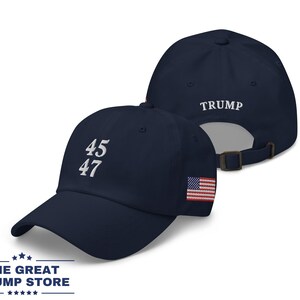 45 47 Trump Hat for Men Women MAGA Baseball Cap Trump American Flag ...