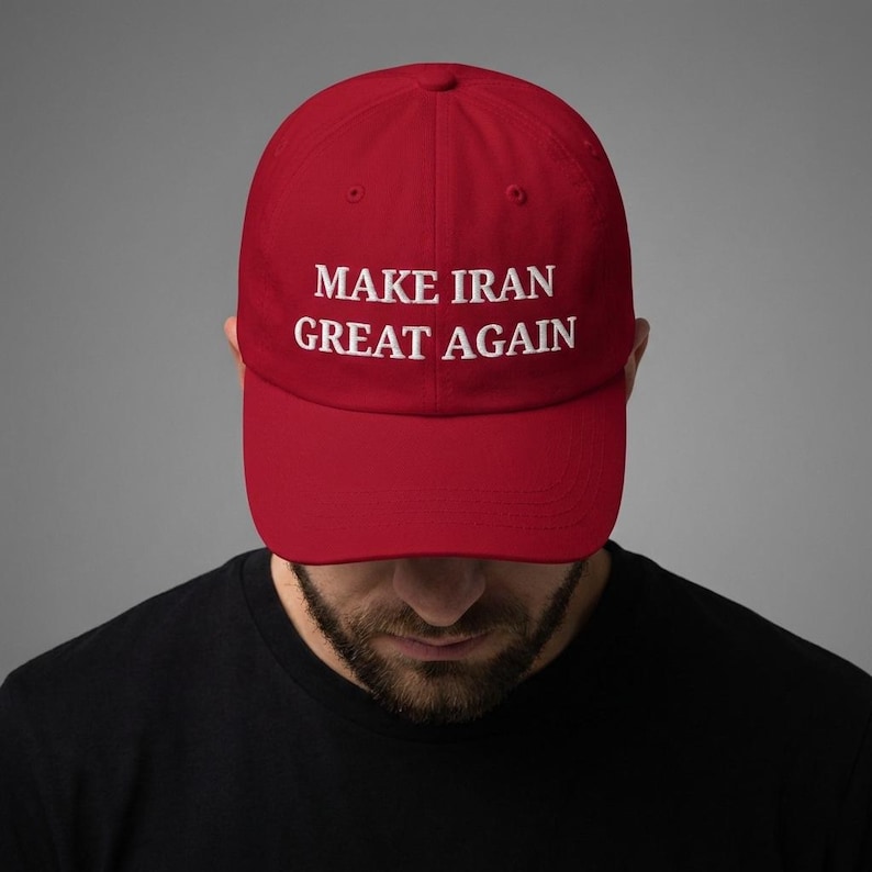 Make Iran Great Again Hat, MIGA Trump Cap, Free Iran Lion and Sun Hat ...