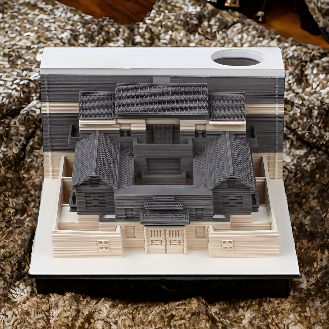 3D Memo Pad, Black Castle Sticky Notes, Personalised Notepad, Castle ...