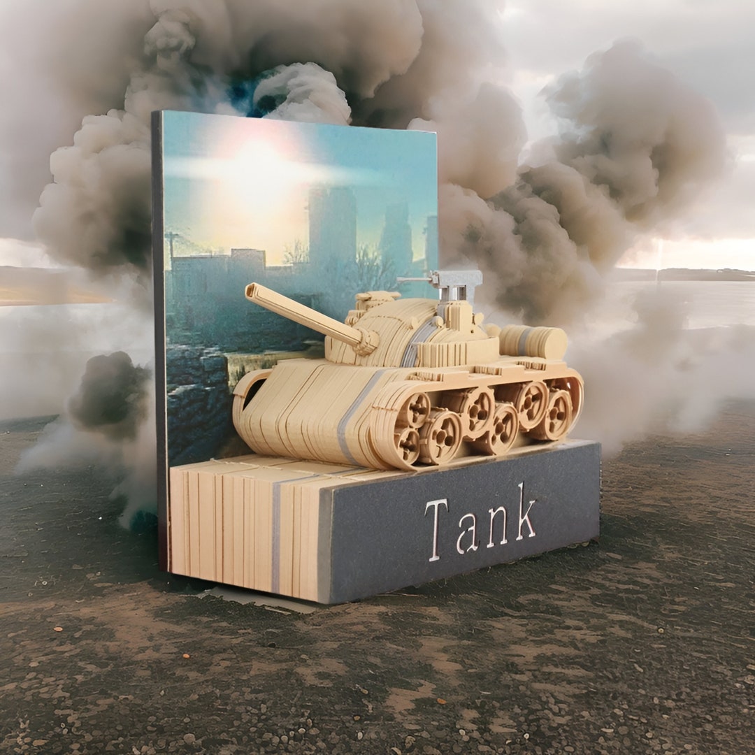 3D Memo Pad Tank Sticky Notes War Machine Notepad Tank - Etsy