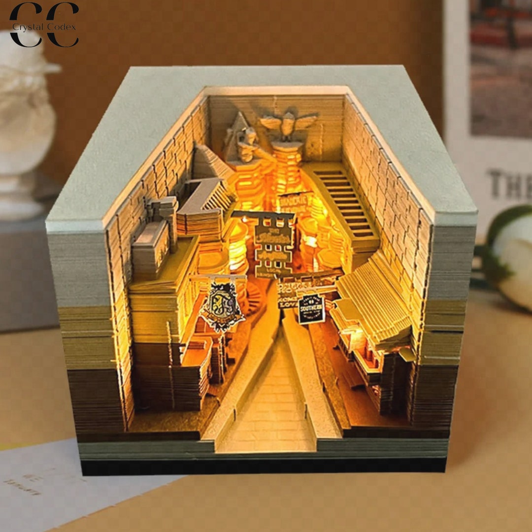 3D Memo Pad, Magical Alley Sticky Notes, Wizard Notepad, Home ...