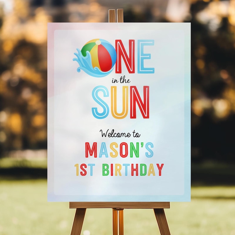 Beach Ball Banner - Etsy