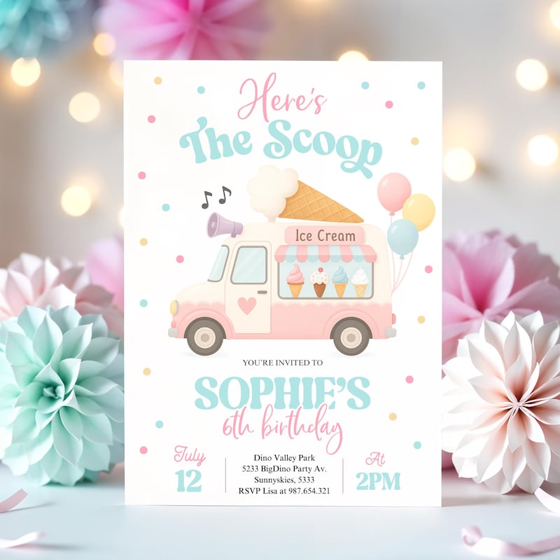 Ice Cream Birthday - Etsy